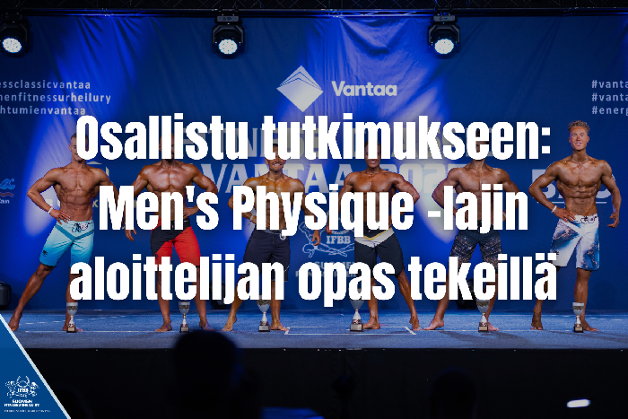 Osallistu kyselytutkimukseen: Men's Physique -lajin aloittelijan opas ...